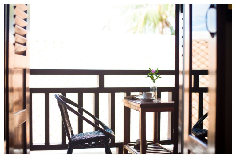 Cold River Luang Prabang hotel river view in quite alaway